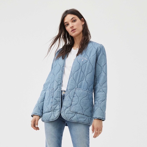 MOTHER | Jackets & Coats | Mother Quilted Padded Tiefront Robe Washed ...